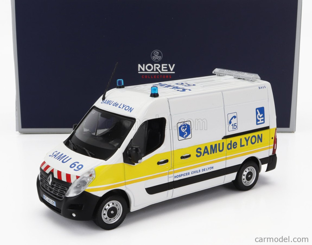 Norev RENAULT MASTER VAN SAMU DE LYON AMBULANCE 2014 - Model