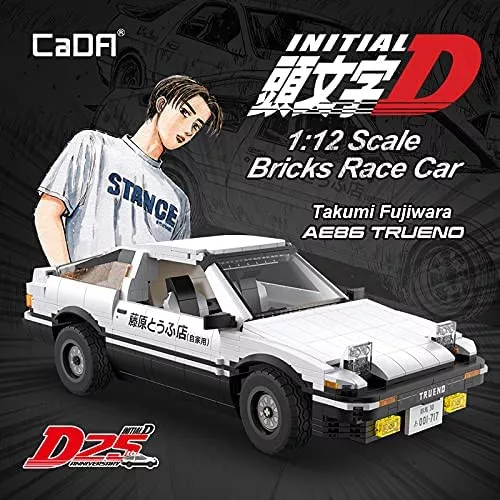 Cada Initial-D Toyota AE86 Trueno építőjáték - Modellfutár