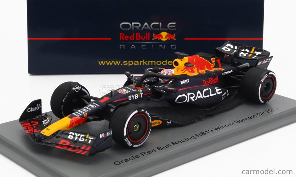 SPARK MODEL RED BULL F1 RB19 TEAM ORACLE RED BULL RACING N 1